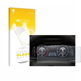 upscreen Displayschutzglas Schutzglas für Skoda Virtual Cockpit 10.25", Schutzfolie Display Schutz Glas Folie matt, weiß