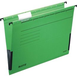Leitz Hefter Hängetasche Alpha A4 250g/qm Karton mit Leinenfröschen grün VE=5 Stück