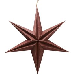 Boltze Hängedekoration Dekoanhänger Kassia Stern, 30 cm Weihnachtsdekoration, braun