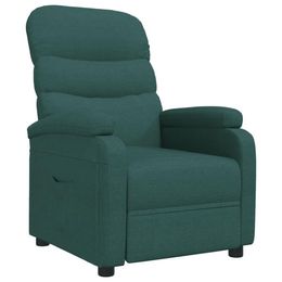 vidaXL Sessel Relaxsessel Dunkelgrün Stoff (1-St)