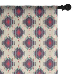 Abakuhaus Gardine schiere Drapierung für Hochzeit Party 2 Panels, Bunt Folk Mystic