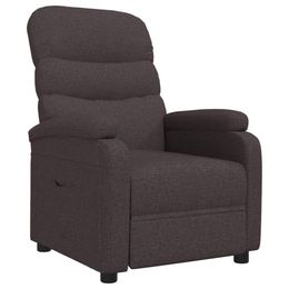 vidaXL Sessel Relaxsessel Dunkelbraun Stoff (1-St)