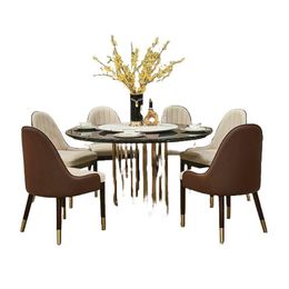 JVmoebel Essgruppe, (Set, 1 Tisch, 6 Stühle), Made in Europa, schwarz