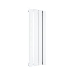 SONNI Designheizkörper Design Heizkorper klein Weiß Vertikal WC 900x311mm 312 Watt, Flach Paneelheizkörper, Heizungsbereich 3~4m², Mittelanschuss