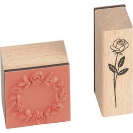 Heyda Stempel Stempelset Holz Ornamente Ranken usw. 1,5x1,5cm VE=10 Stück