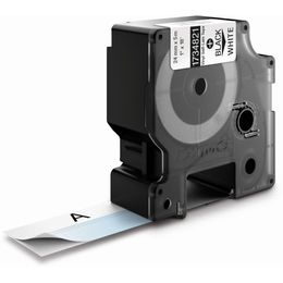 Dymo Beschriftungsband Schriftbandkassette Rhino Band ID1 Vinyl laminiert 5,5mx24mm schwarz/w