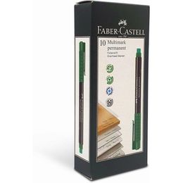 Faber-Castell Marker 10 MULTIMARK 1513 Folienstifte grün 0,6 mm permanent