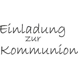 Heyda Stempel Motivstempel 'Einladung zur Kommunion' 6,3x2,5cm