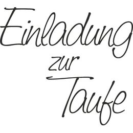 Heyda Stempel Motivstempel 'Einladung zur Taufe' 5,3x4,7cm