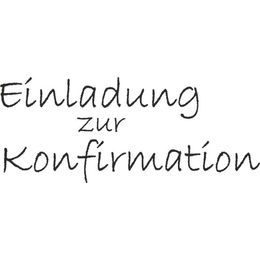 Heyda Stempel Motivstempel 'Einladung zur Konfirmation' 6,8x2,8cm