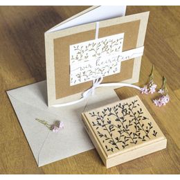 Heyda Stempel Motivstempel 'wir heiraten' 10,5x1,5cm