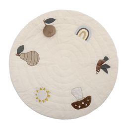 Bloomingville Spielmatte Agnes, 100 cm Durchmesser, Weiß, aus Baumwolle