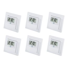 homematic IP Smart Home 150180A0, Temp. und Luftfeucht. Sensor mit Display, 6 St&uuml;ck