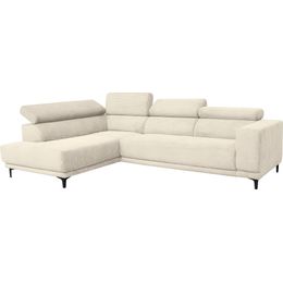 Ecksofa Alina, B:302cm H:102cm T:210cm, beige, Cord GCT (92% Polyester, 8% Nylon), Wohnzimmer, Sofas, "Hikari", wahlweise mit Sitzvorzug, in modernem