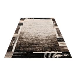 Teppich Obsession, B:120cm H:12mm L:170cm, grau, Polypropylen, Wohnzimmer, Teppiche, "My Frisco 284", meliert, mit moderner Bord&uuml;re, Wohnzimmer,