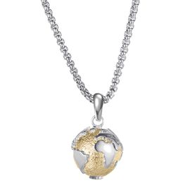 Firetti Damen Kette mit Anhänger "Schmuck Geschenk Earth Collection", 65, Edelstahl, gold, Edelstahl, Halsketten