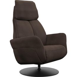 Relaxsessel Alina, B:84cm H:117cm T:90cm, braun, Struktur fein XBO (100% Polyester), Wohnzimmer, Sessel, "Thimo", in Größe L, Liegefläche 185cm,