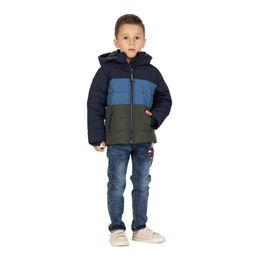 SALT & PEPPER SALT AND PEPPER Jungen Outdoorjacke "3 colour Blocks", blau, Gr. 134, mehrfarbig, 100% Polyester, Jacken, mit reflektierenden Elementen