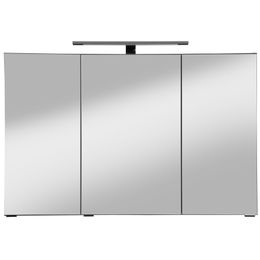 Spiegelschrank Welltime, B:100cm H:64cm T:20cm, grau, Badezimmer, Schr&auml;nke, "Trento, verschiedene Ausf&uuml;hrungen und Farben", Breite 100 cm, mit