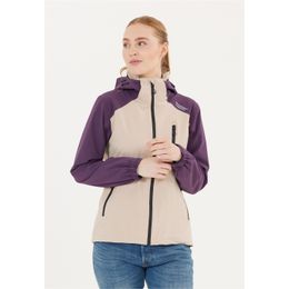 WEATHER REPORT Damen Outdoorjacke "CAMELIA W-PRO15000", beige, Gr. 44, bedruckt, mehrfarbig, 94% Polyester, 6% Elasthan, Jacken, mit wasserdichter