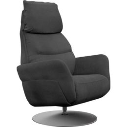 Relaxsessel Alina, B:84cm H:114cm T:88cm, schwarz, Struktur fein XBO (100% Polyester), Wohnzimmer, Sessel, "Thimo", in Gr&ouml;&szlig;e M, Liegefl&auml;che 180cm,