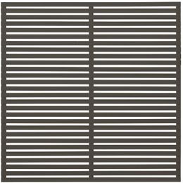 Plus Sichtschutzelement "Tokyo", H/L: 180cm x 9,54m, Pfosten: 6 Stk., grau, Garten, Zaunelemente, f&uuml;r Montage auf bestehendem Fundament