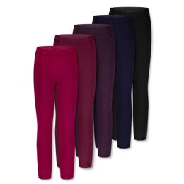 SALT & PEPPER SALT AND PEPPER Jungen Thermoleggings "Basic", blau, Gr. 98, unifarben, 65% Polyester, 30% Baumwolle, 5% Elasthan, Hosen, im komfortablen 5er-Pack