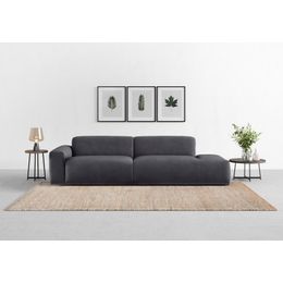 Big-Sofa Trendmanufaktur, B:277cm H:72cm T:107cm, grau, 100% Polyester, Sofas, "Braga, mit hochwertigem Kaltschaum, Megasofa, in Cord erhältlich",