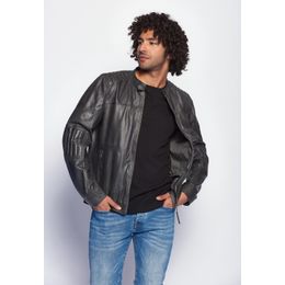 Maze Herren Lederjacke "71Jack", grau, Gr. XL, Obermaterial: 100% Lammleder; Futter: 100% Baumwolle; &Auml;rmelfutter: 100% Polyester, Jacken