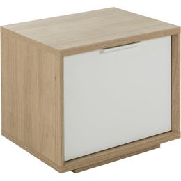 Nachtschrank GAMI, B:47,1cm H:41,5cm T:35,6cm, braun, Spanplatte, Schränke, "MANAE", Nachttisch mit viel Stauraum
