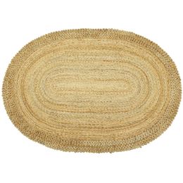 Sisalteppich CarpetFine, B:80cm H:13mm L:150cm, beige, Jute, Teppiche, "Juteteppich Luca", natürliches Pflanzenmaterial von Hand gewebt, Boho Style