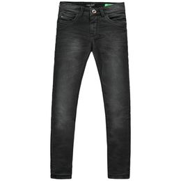 Cars Jeans Jungen 5-Pocket-Jeans "Jenas Burgo", schwarz, Gr. 13, Abriebeffekte, Denim/Jeans, Obermaterial: 99% Baumwolle, 1% Elasthan, Jeans