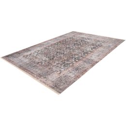 Teppich Obsession, B:155cm H:6mm L:230cm, blau, Baumwolle, Polyester, Wohnzimmer, Teppiche, "My Maurea 780", Orientalisches Muster, Vintage Design,