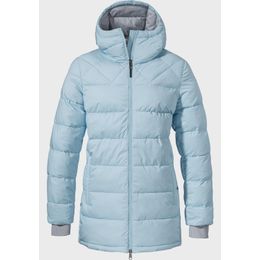 Schöffel SCHÖFFEL Damen Parka "Insulated Parka Boston L", blau, Gr. 46, Oberstoff : Aussenseite: 100% Polyester (Membran: Polyurethan) Futter : 100% Polyester