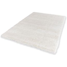Schöner Wohnen Kollektion Hochflor-Teppich, B:133cm H:45mm L:190cm, beige, SCHÖNER WOHNEN-KOLLEKTION, Kunstfaser, Teppiche, "Savage 190", Wohnzimmer