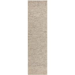L&auml;ufer FLAIR RUGS, B:60cm H:10mm L:230cm, grau, Kunstfaser, Wolle, Flur, Teppiche, "Minerals", Teppich aus Wollmischung, gekn&uuml;pftes Design, meliert