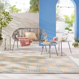 Teppich FLAIR RUGS, B:160cm H:3mm L:230cm, bunt, Kunstfaser, Wohnzimmer, Teppiche, "Villa", Outdoor Teppich