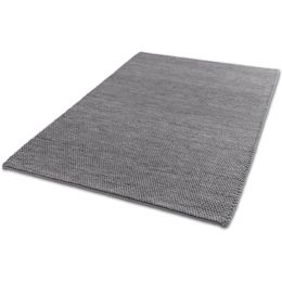 Sch&ouml;ner Wohnen Kollektion Wollteppich, B:170cm H:18mm L:240cm, grau, SCH&Ouml;NER WOHNEN-KOLLEKTION, Wolle, Teppiche, "Poppy 6024", hochwertiger Handweb, Wolle, Wohnzimmer, Sch&ouml;ner