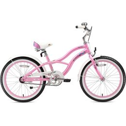 Bikestar Jugendfahrrad "Cruiser", 29cm, 20 Zoll (50,80cm), rosa, Fahrräder, für Damen