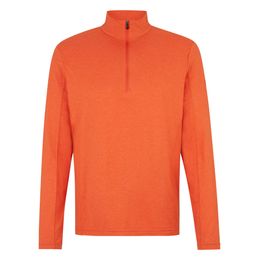 Ziener Herren Sweater "JELANO", orange, Gr. 46, Obermaterial: 88% Polyester recycled, 12% Elasthan, Sweatshirts