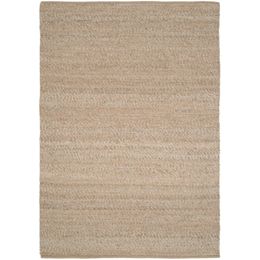 Teppich, H:12mm &Oslash;:250cm, braun, OCI DIE TEPPICHMARKE, Wolle, Wohnzimmer, Teppiche, "FAVORIT", Handweb-Teppich aus Indien, handgewebt, hochwertig