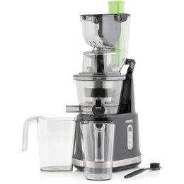 Princess Entsafter "202045", B:15,8cm H:49,6cm T:22,5cm, silber, Entsafter, Easy Fill Slow Juicer – Extra großer Fülltrichter – Hoher Saftertrag