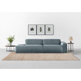 Big-Sofa Trendmanufaktur, B:277cm H:72cm T:107cm, blau, 100% Polyester, Sofas, "Braga, mit hochwertigem Kaltschaum, Megasofa, in Cord erhältlich",