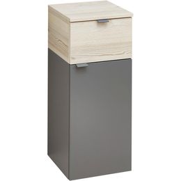 Unterschrank SAPHIR, B:30cm H:71,6cm T:33cm, grau, Spanplatte, Badezimmer, Schr&auml;nke, "Quickset 394"