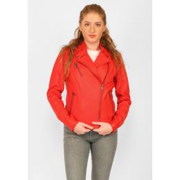 Maze Damen Lederjacke "Sally", rot, Gr. M, Obermaterial: 100% Lammleder; Futter: 100% Polyester, Jacken