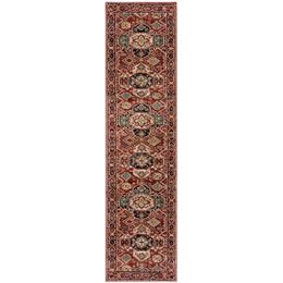 Teppich FLAIR RUGS, B:60cm H:12mm L:230cm, rot, Kunstfaser, Wohnzimmer, Teppiche, "Gillingham", Vintage Stil
