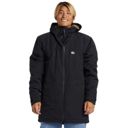 Quiksilver Herren Outdoorjacke "OVERCAST 3K PARKA", schwarz, Gr. XXL, Obermaterial: 65% Baumwolle, 35% Nylon, Jacken