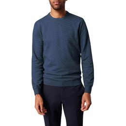 Pierre Cardin Herren Rundhalspullover "Strick RH", blau, Gr. M, meliert, Strick, Obermaterial: 100% Baumwolle, Pullover