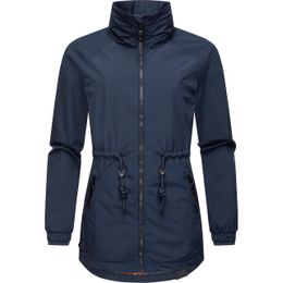 Ragwear Damen Outdoorjacke "Tacy", blau, Gr. M, Obermaterial: 100% Polyester, Innenfutter: 100% Polyester, Jacken, wasserdichte Damen Übergangsjacke