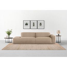 Big-Sofa Trendmanufaktur, B:277cm H:72cm T:107cm, grau, 100% Polyester, Sofas, "Braga, mit hochwertigem Kaltschaum, Megasofa, in Cord erhältlich",